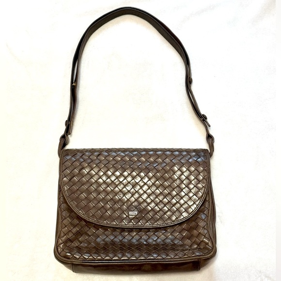 Bally | Bags | Bally Woven Leather Shouldercrossbody Bag Vintage | Poshmark